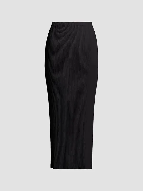 Issey Miyake Hatching Pleats Maxi Skirt