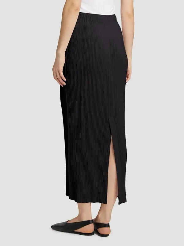 Issey Miyake Hatching Pleats Maxi Skirt