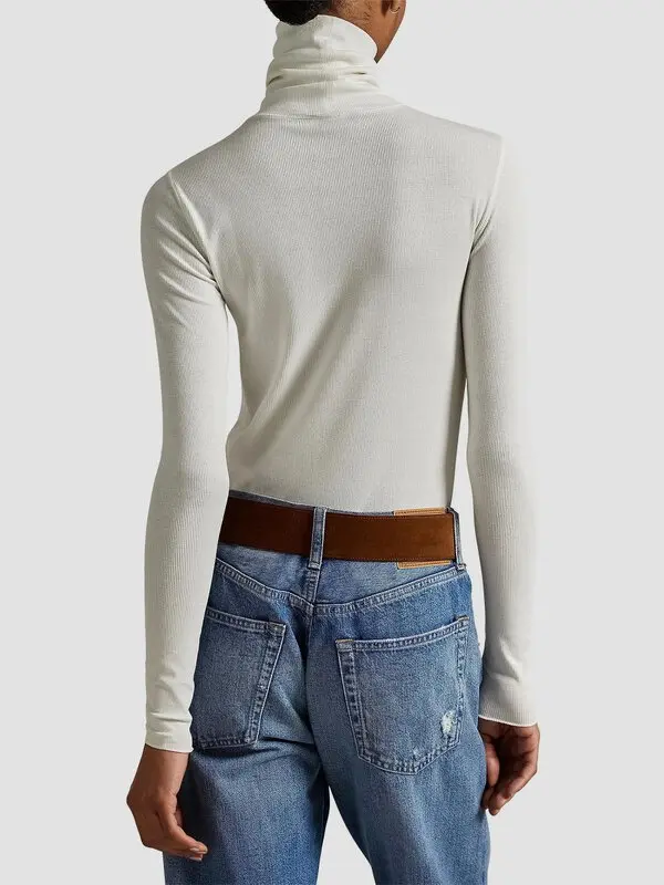Polo Ralph Lauren Rib-knit Turtleneck Top
