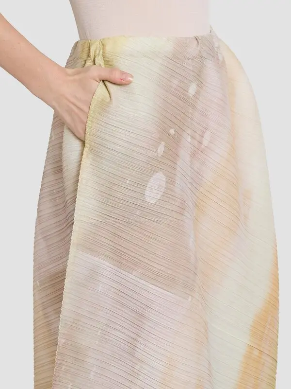 Issey Miyake Sea Bubble Plissé Midi-skirt