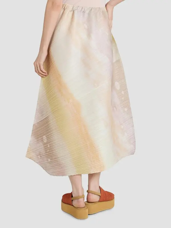 Issey Miyake Sea Bubble Plissé Midi-skirt