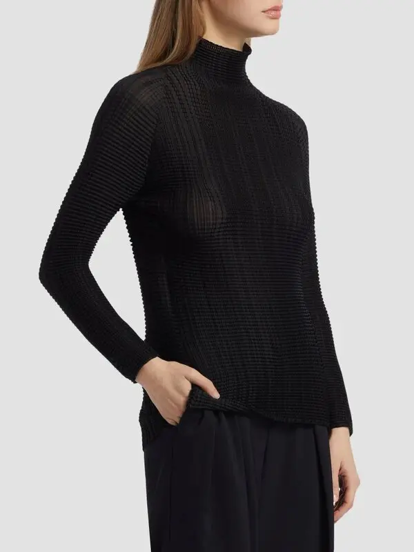 Issey Miyake Grid Pleat Top