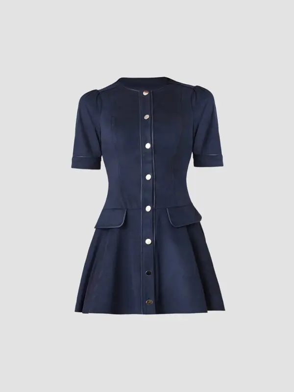 Shoshanna Merina Mix Media Mini Dress