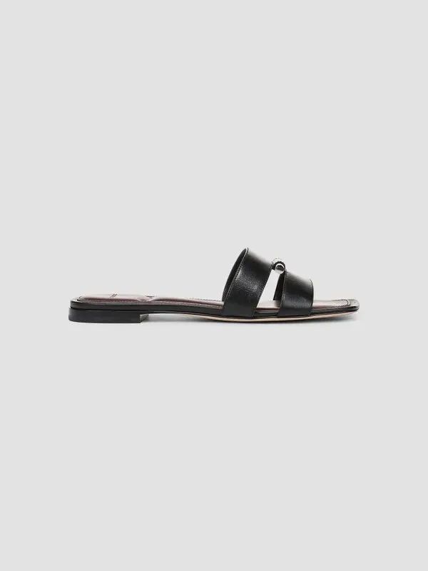 Vince Piper Hardware-detail Leather Sandals - Black