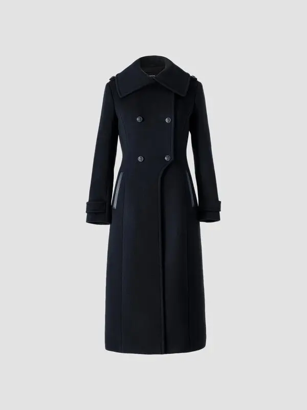 Mackage Elodie Double-breasted Wool Coat - Black