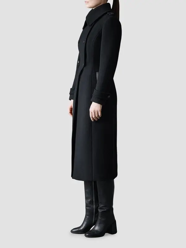 Mackage Elodie Double-breasted Wool Coat - Black