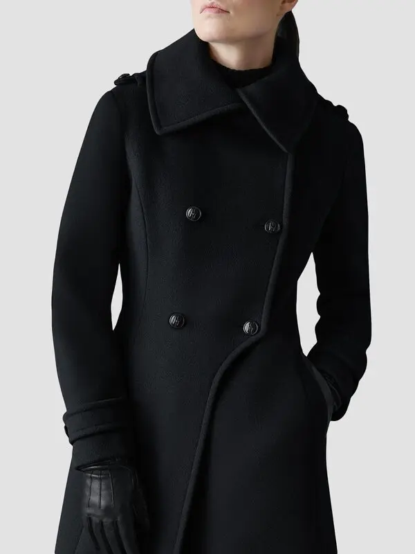 Mackage Elodie Double-breasted Wool Coat - Black