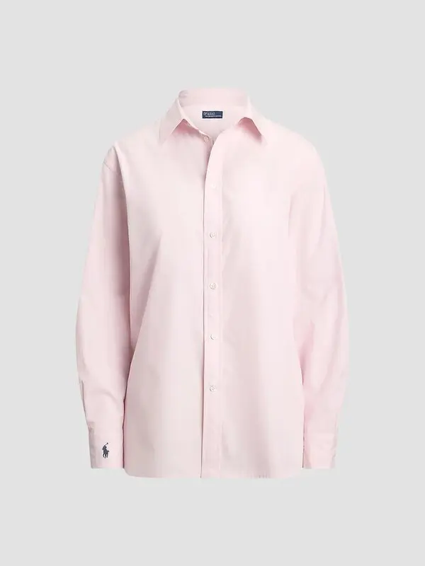 Polo Ralph Lauren Oversize-fit Cotton Shirt - Surfside Red