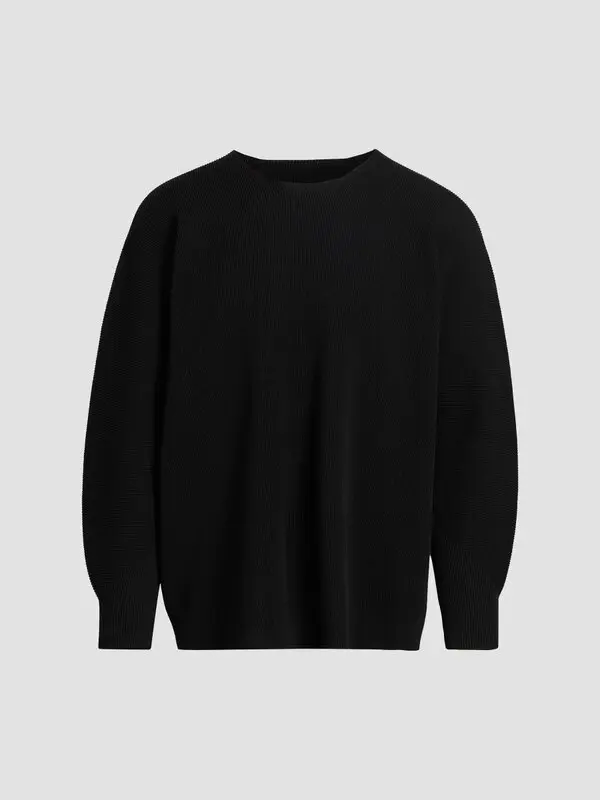 Issey Miyake August Rib-knit Crewneck Sweater