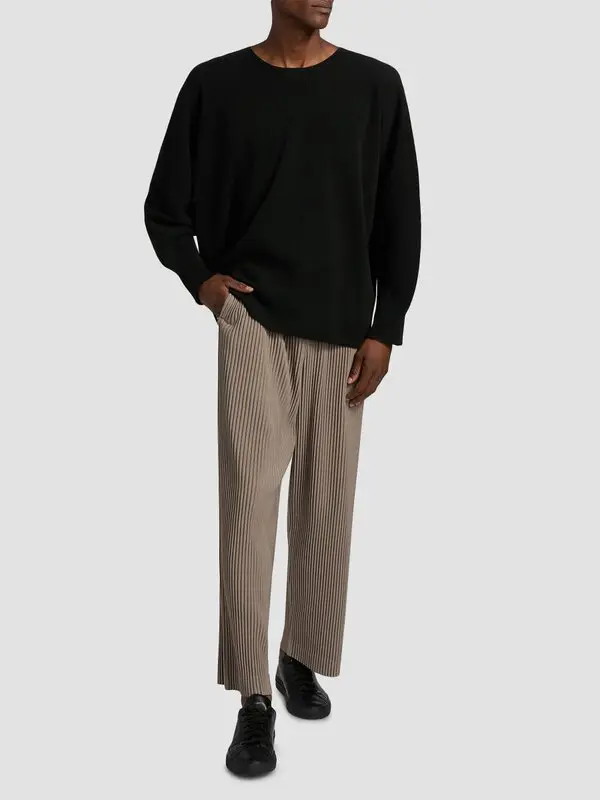 Issey Miyake August Rib-knit Crewneck Sweater