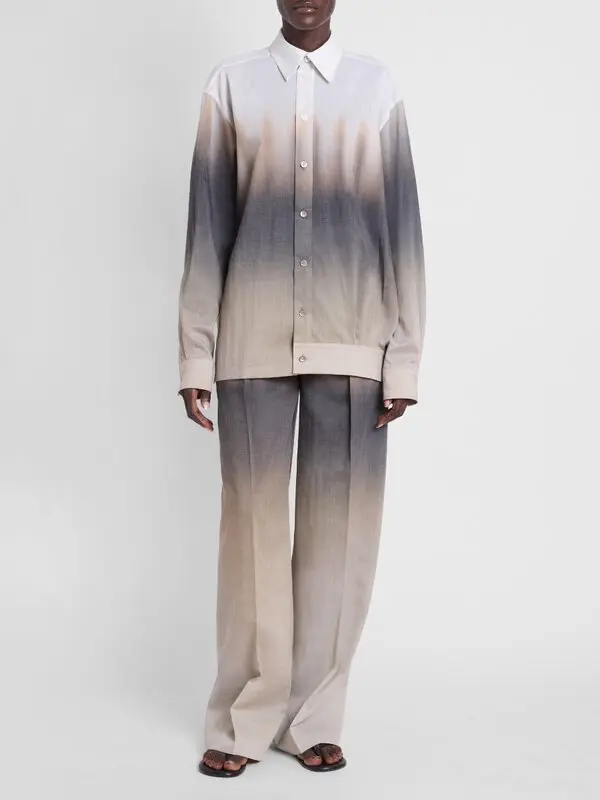 Issey Miyake Plumage Ombré Button-front Shirt