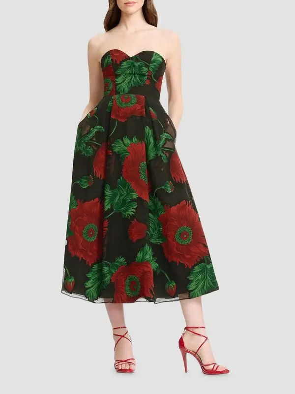 Dress The Population Maisy Poppy Fit & Flare Cocktail Dress