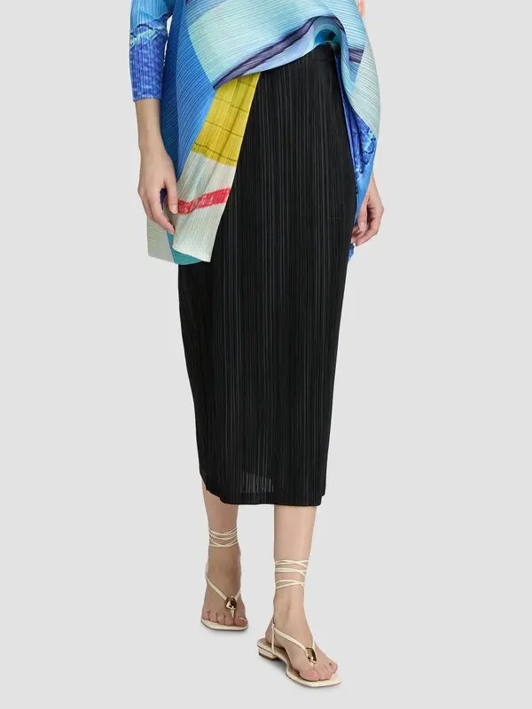 Issey Miyake Thicker Bottoms Midi-skirt