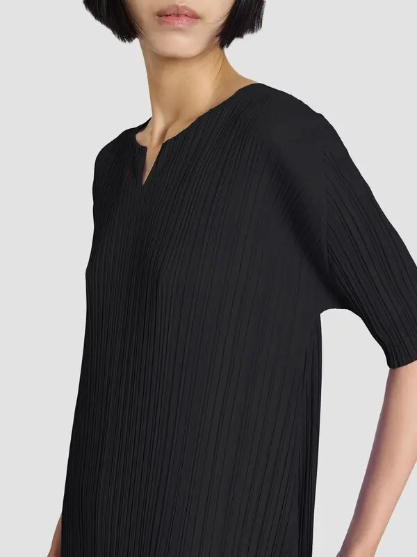 Issey Miyake Mellow Pleats Balloon Midi-dress