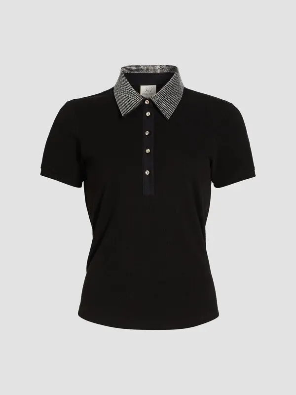 Cinq À Sept Rupi Embellished Collar Top
