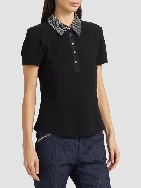 Cinq À Sept Rupi Embellished Collar Top