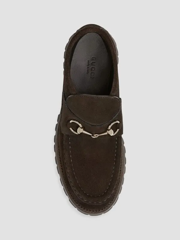 Gucci Sylke Suede Booties - Coffee