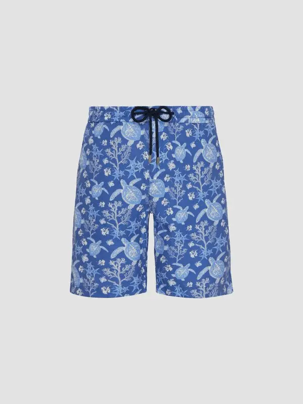 Vilebrequin Levant Linen Turtle Shorts - Marrakech