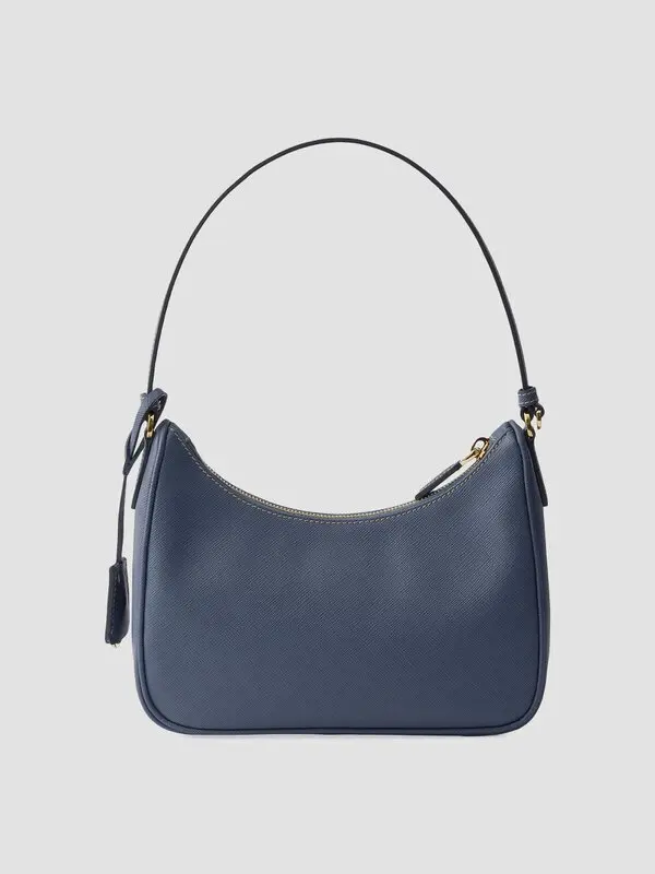 Prada Re-edition 2005 Saffiano Leather Mini Shoulder Bag - Blue