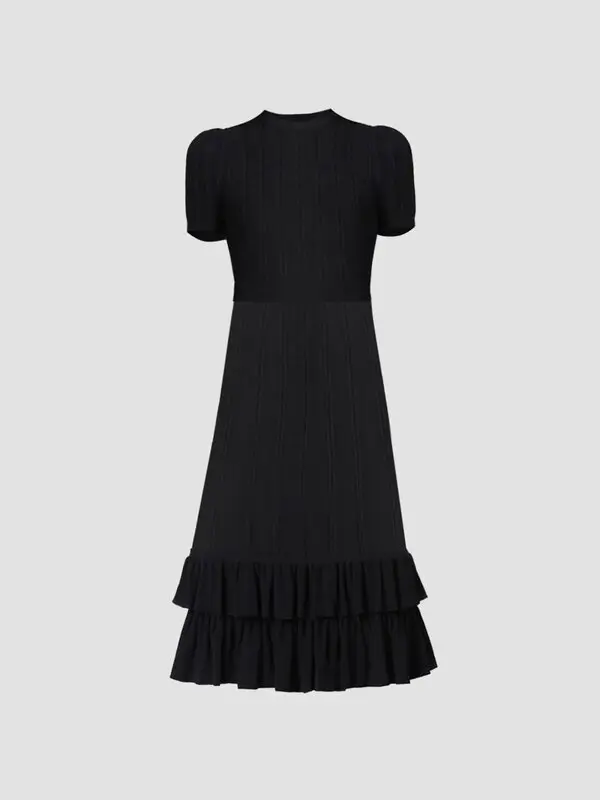 Shoshanna Savannah Ruffle Midi Dress