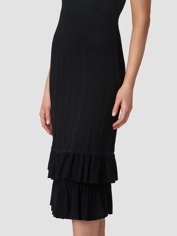 Shoshanna Savannah Ruffle Midi Dress