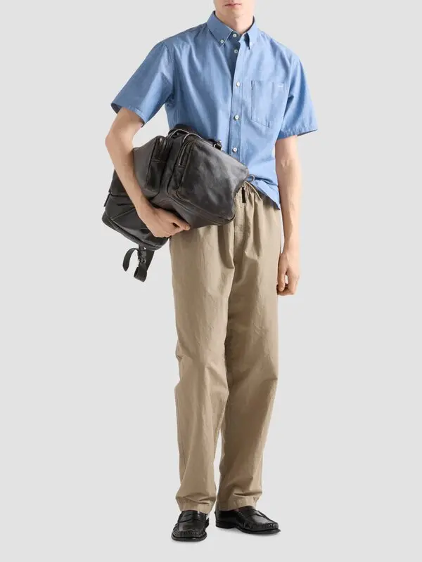 Prada Short-sleeved Chambray Shirt
