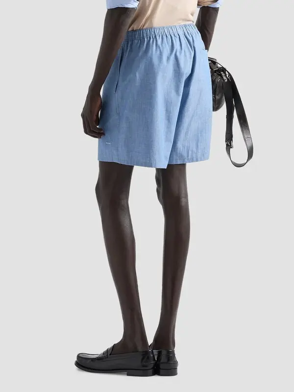 Prada Chambray Bermuda Shorts