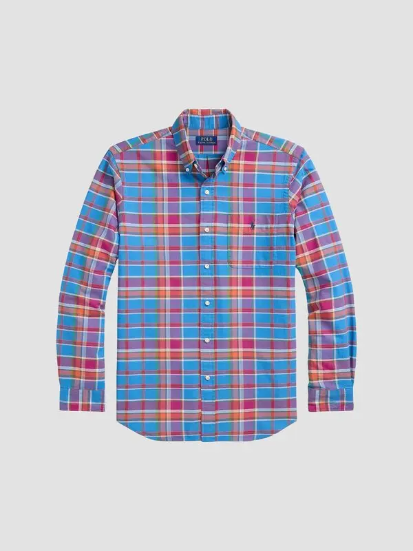 Polo Ralph Lauren Classic-fit Plaid Button-down Oxford Shirt