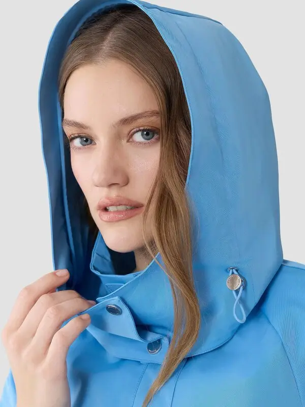 Soia & Kyo Nalani Boxy Coat - Poolside Blue