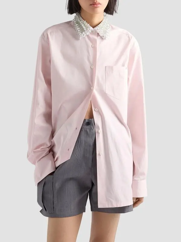 Prada Poplin Shirt - Pink