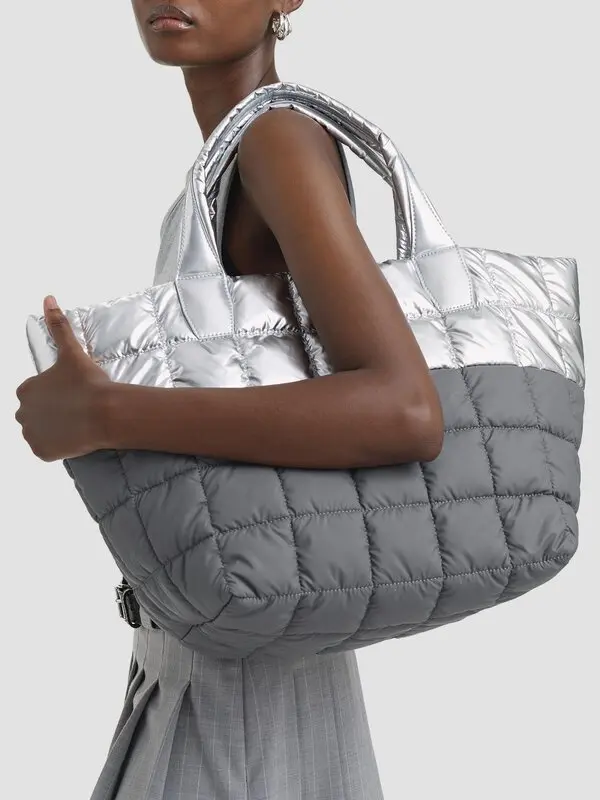 VEE COLLECTIVE Porter Line Medium Quilted Tote Bag