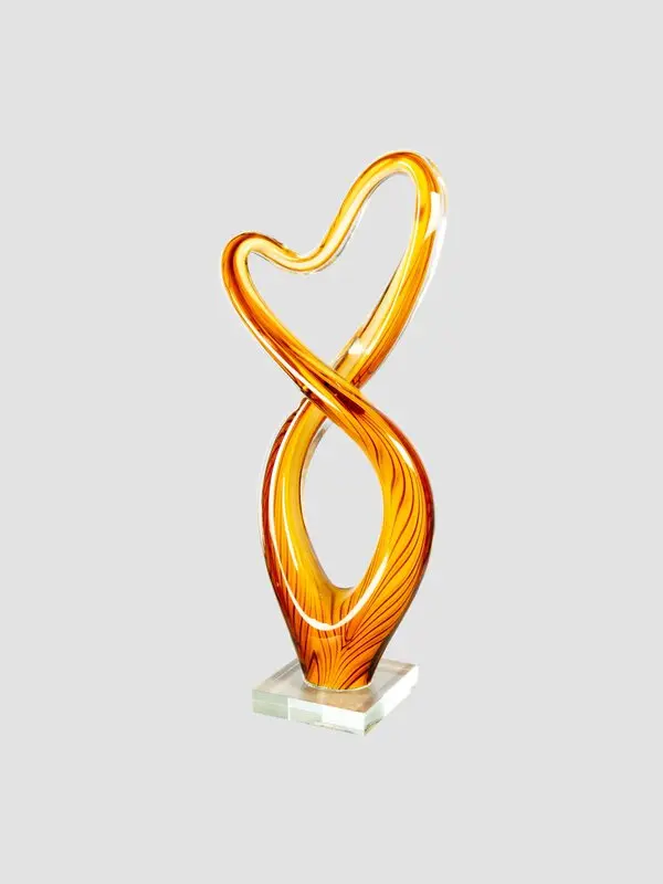 DALE TIFFANY Golden Infinity Glass Sculpture