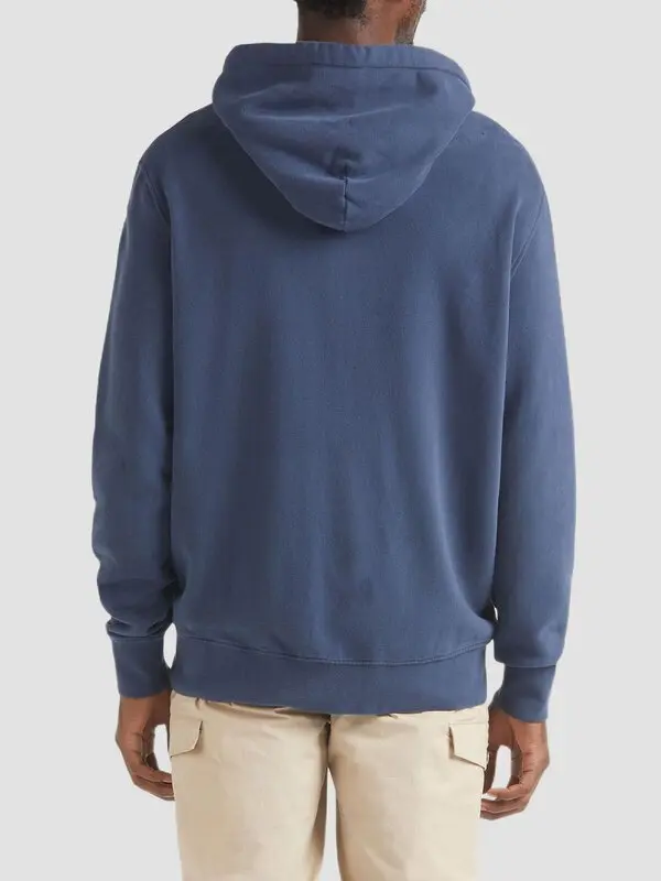 Vilebrequin Big Turtle Embroidery Cotton Full-zip Hoodie