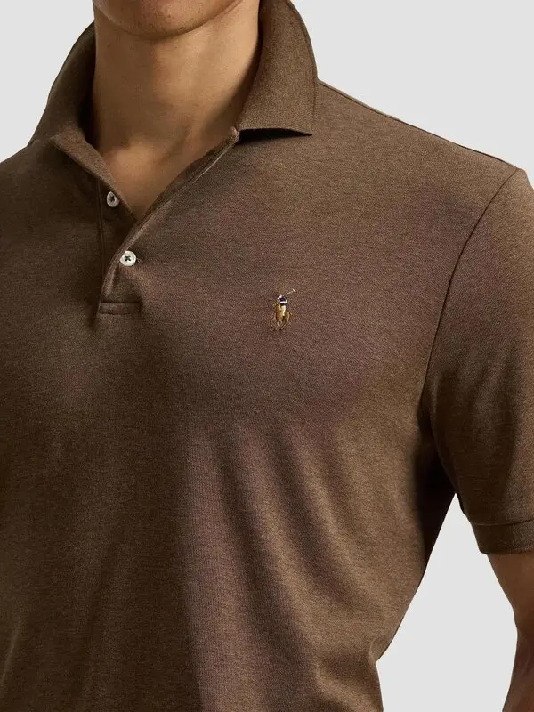 Polo Ralph Lauren Classic-fit Soft Cotton Polo Shirt - Cedar Heather