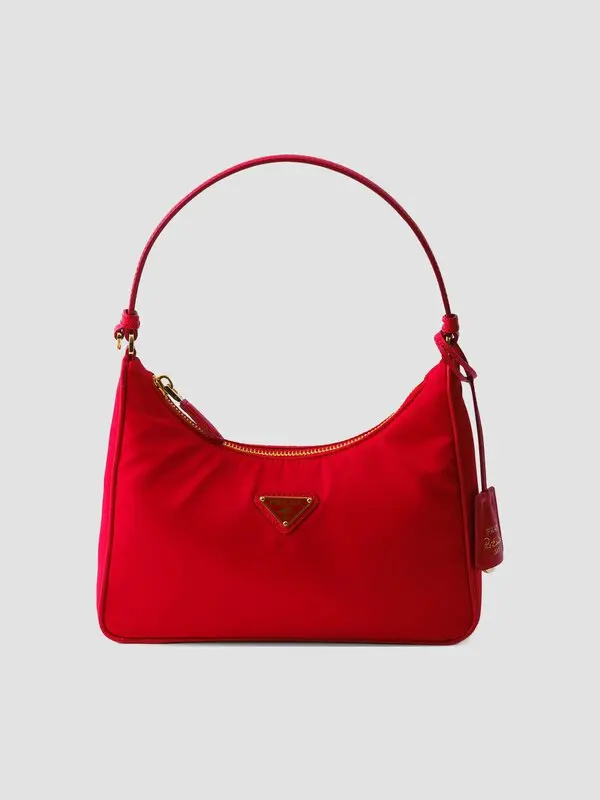 Prada Re-edition 2005 Re-nylon And Saffiano Mini Shoulder Bag - Red