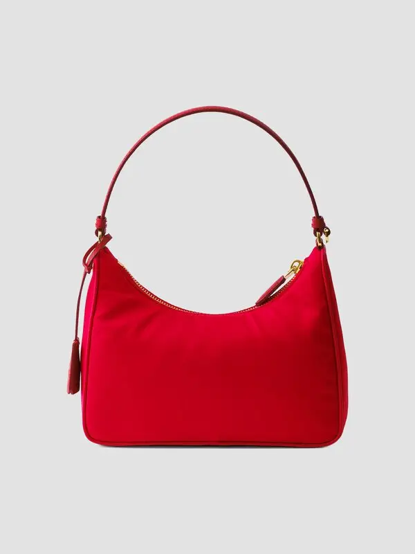 Prada Re-edition 2005 Re-nylon And Saffiano Mini Shoulder Bag - Red