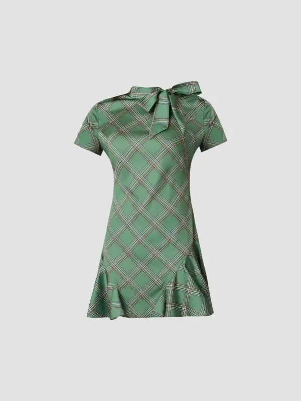 Shoshanna Bosher Dash Plaid Mini Dress