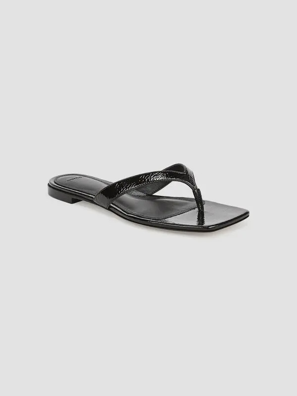 Vince San Juan Leather Sandals - Black