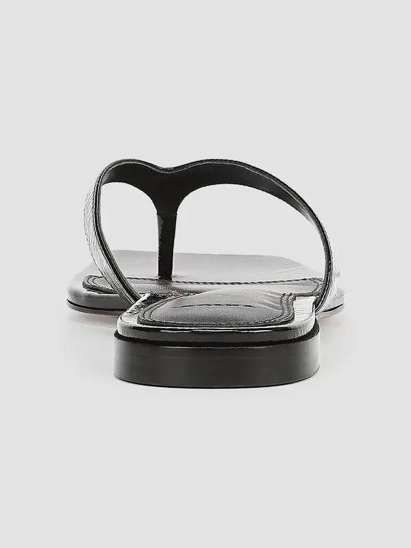 Vince San Juan Leather Sandals - Black