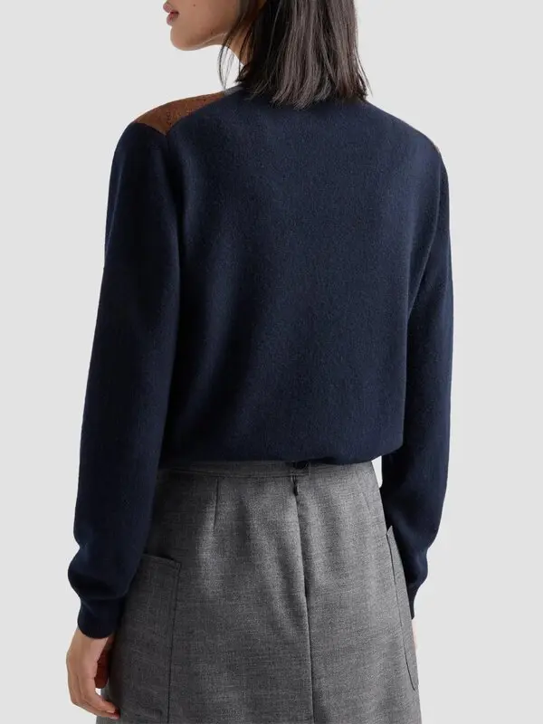 Prada Argyle Cashmere Cardigan