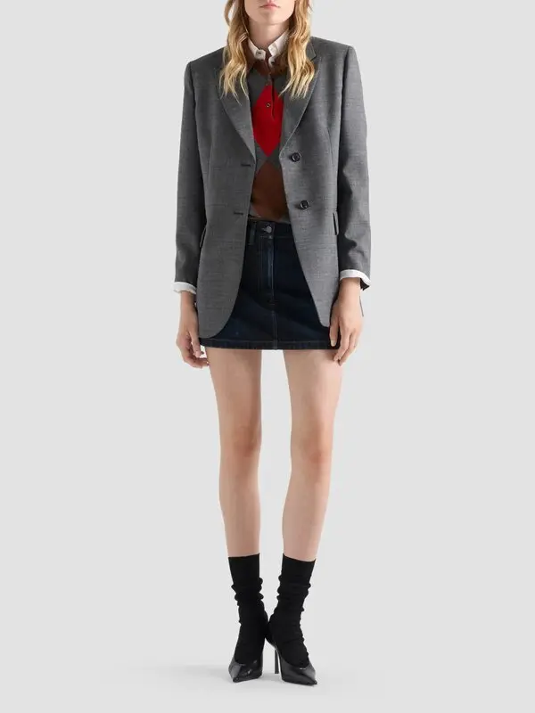 Prada Denim Mini-skirt