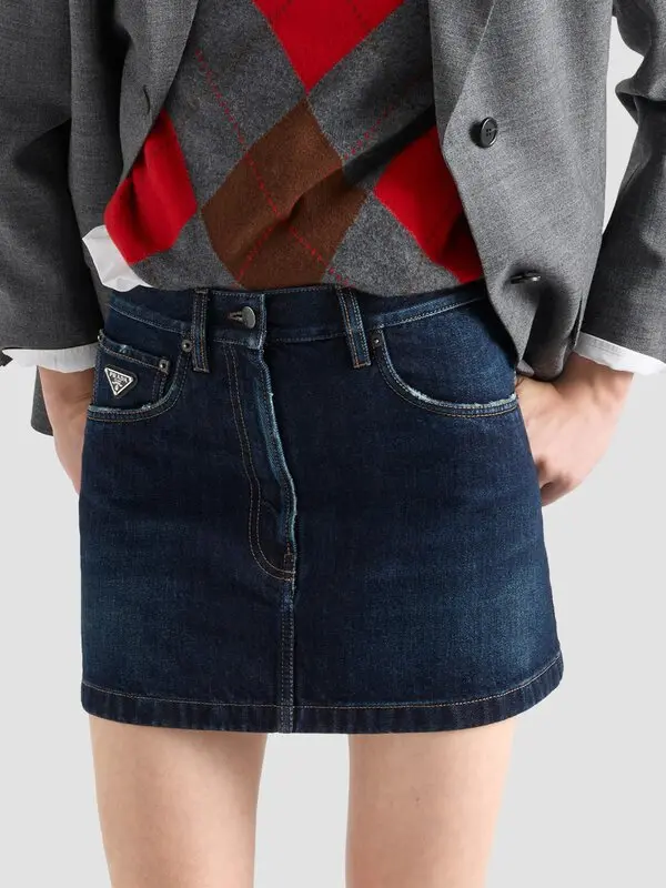 Prada Denim Mini-skirt