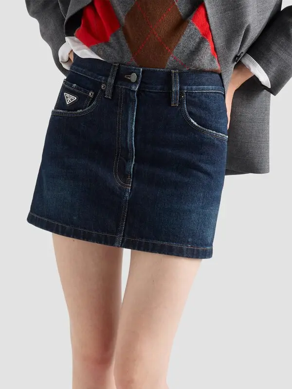 Prada Denim Mini-skirt