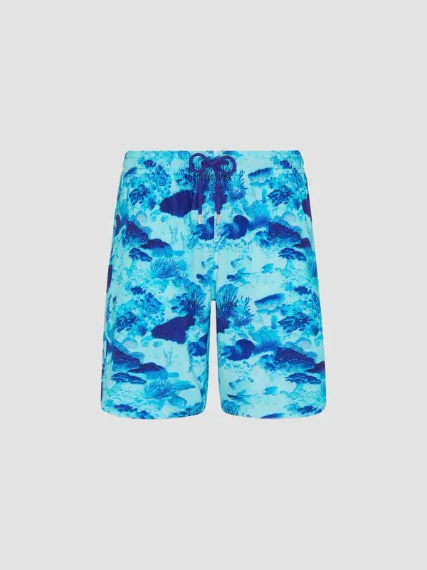 Vilebrequin Coraf Reef Terry Bermuda Swimshorts - Blue