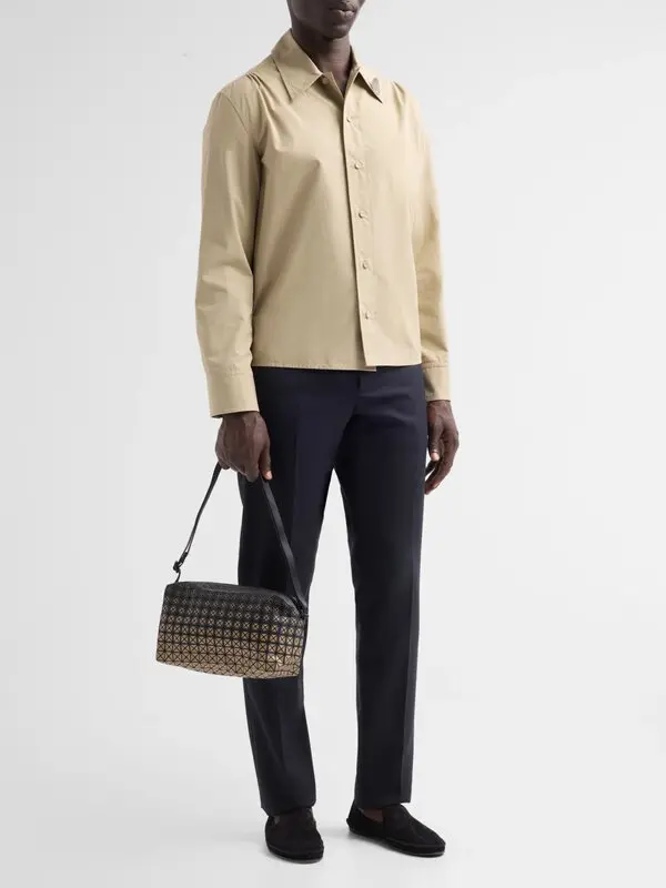 Issey Miyake Gradual Geometric Saddle Bag
