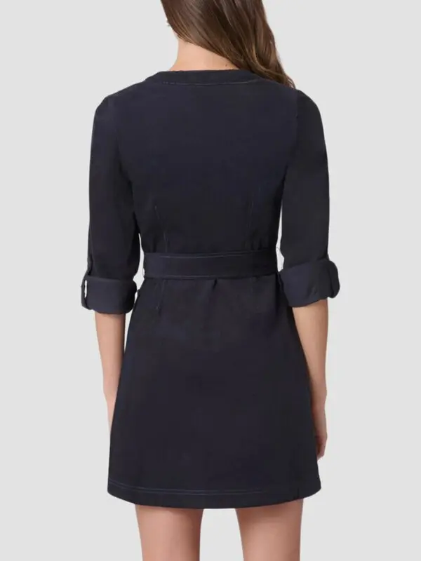 Shoshanna Hamlin Tie Mini Shirdress