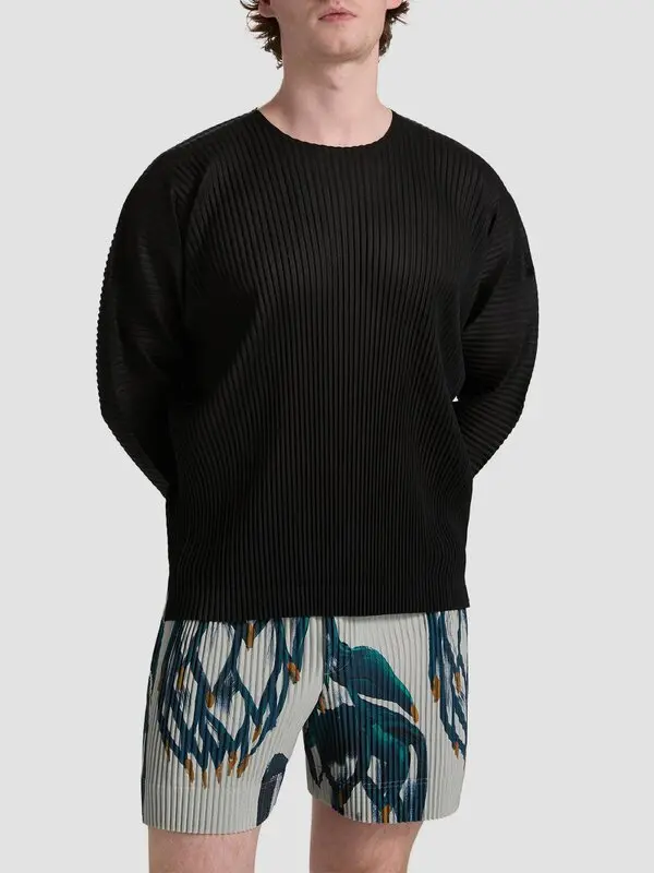 Issey Miyake Agave Mesh Pleated Top