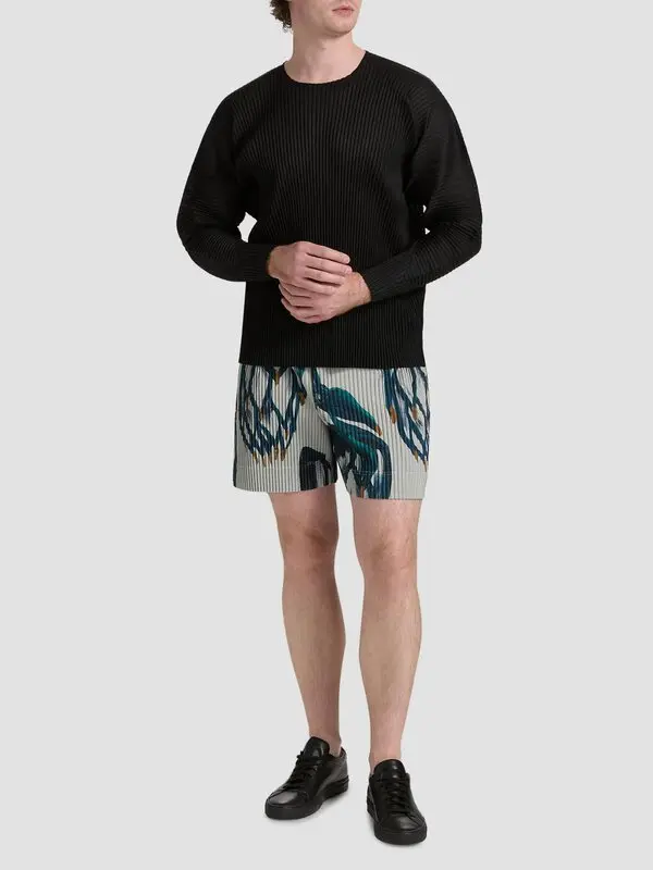 Issey Miyake Agave Mesh Pleated Top