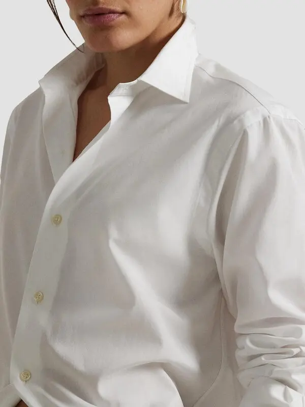 Polo Ralph Lauren Classic Fit Poplin Button-front Shirt - White