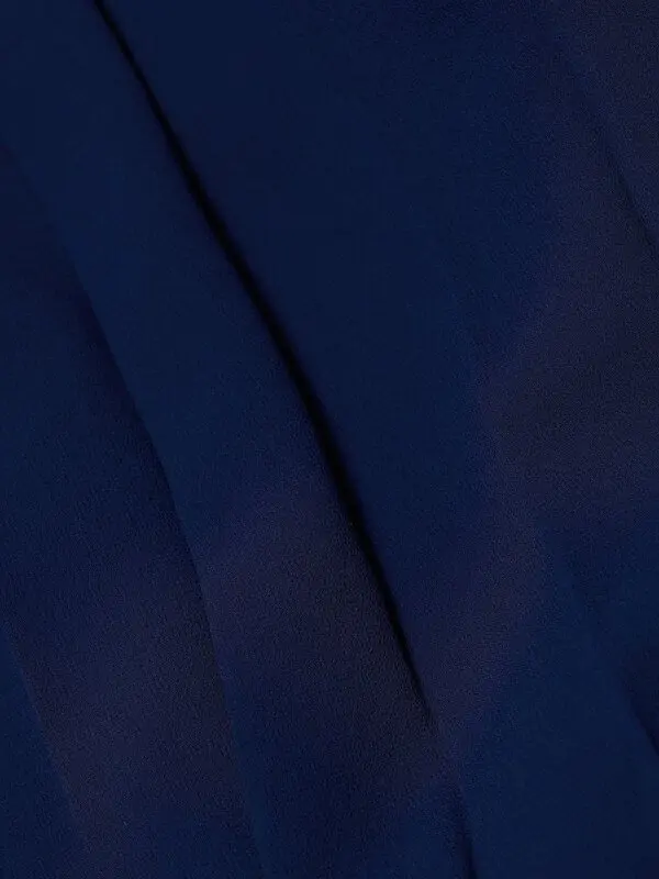 Badgley Mischka Sunburst Pleated A-line Gown